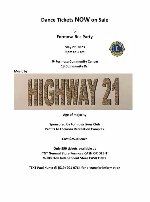 Formosa Lions Welcome to our Web Site